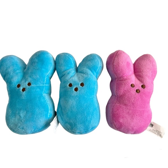 Peeps | Holiday | Nwtnwot 3 Peeps Easter Mini Plush Bunnies 2 Blue Pink | Poshmark